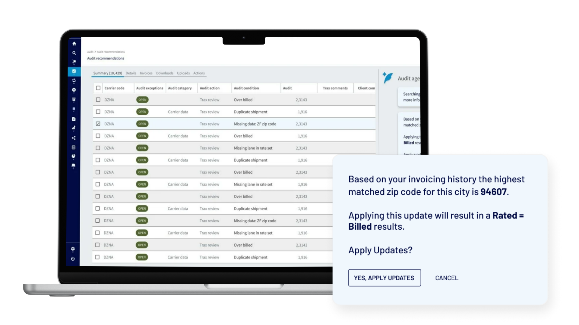 AI Ecosystem | AI-Powered Freight Audit & Analytics | Trax